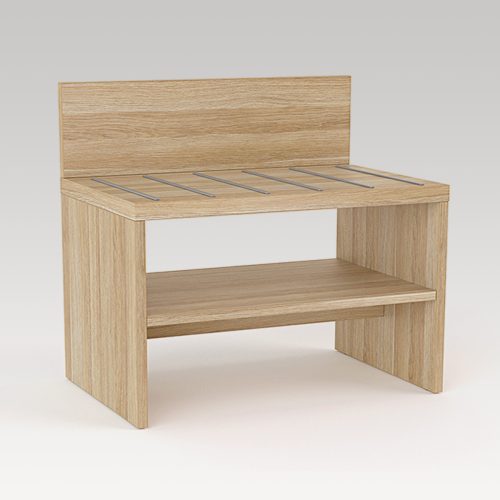 Bristol Luggage Rack with Drawers - Dark Oak - Vendella