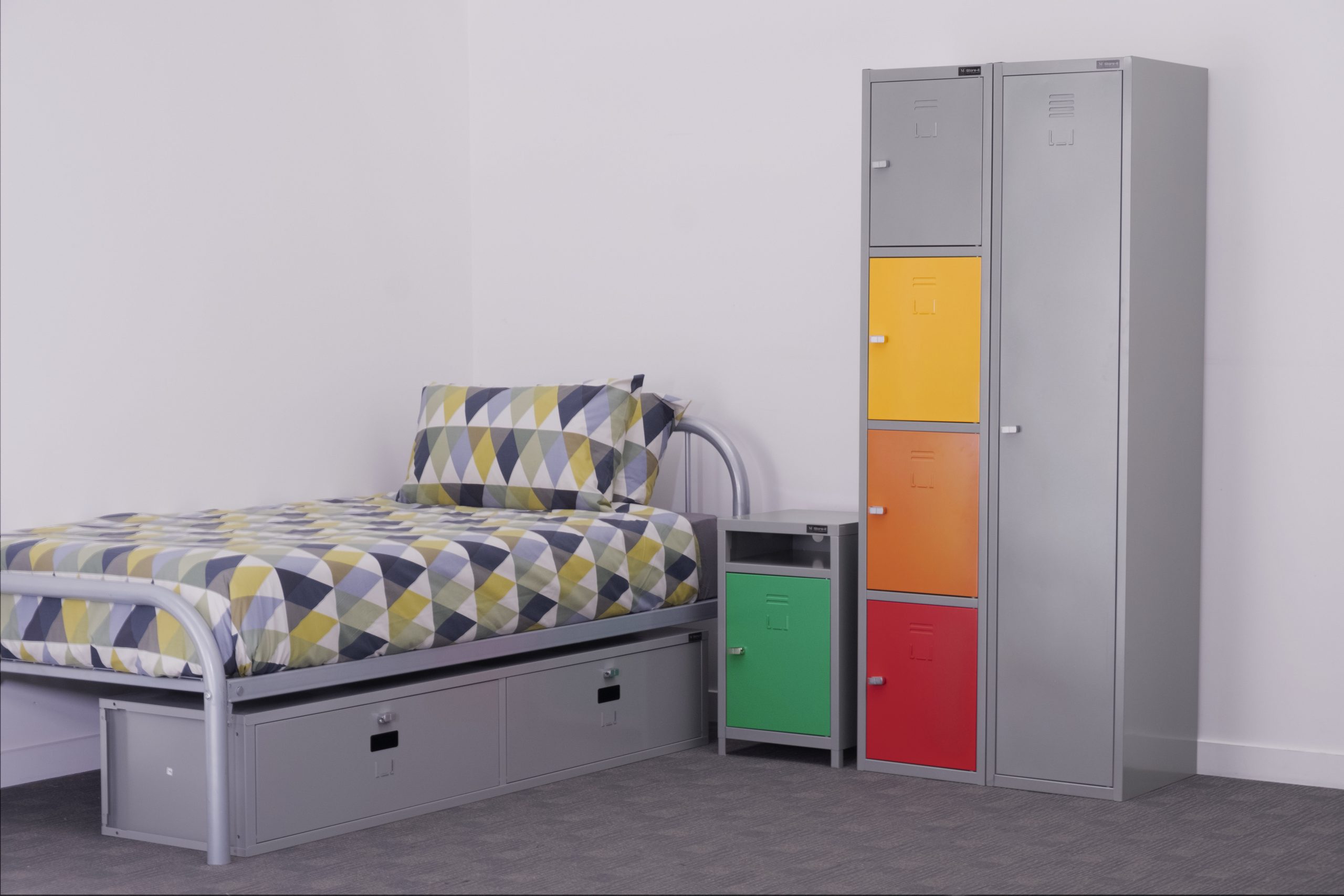 Makers Store-it 2 Door Underbed Locker - Grey - Vendella - Specialists ...